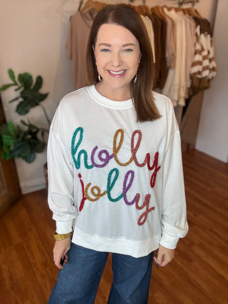 Holly Jolly Tinsel Top – Downtown Diva Fashion Boutique